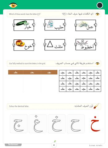 Arabic Alphabet letter Khaa’ – Lisan Arabi