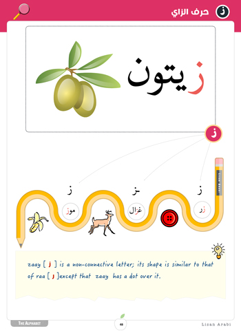 Arabic Alphabet Letter Zaay – Lisan Arabi